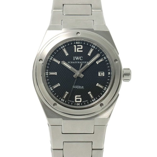 IWC Ingenieur IW322701 Automatic Date Black Dial Mens Watch 90237671 | eBay
