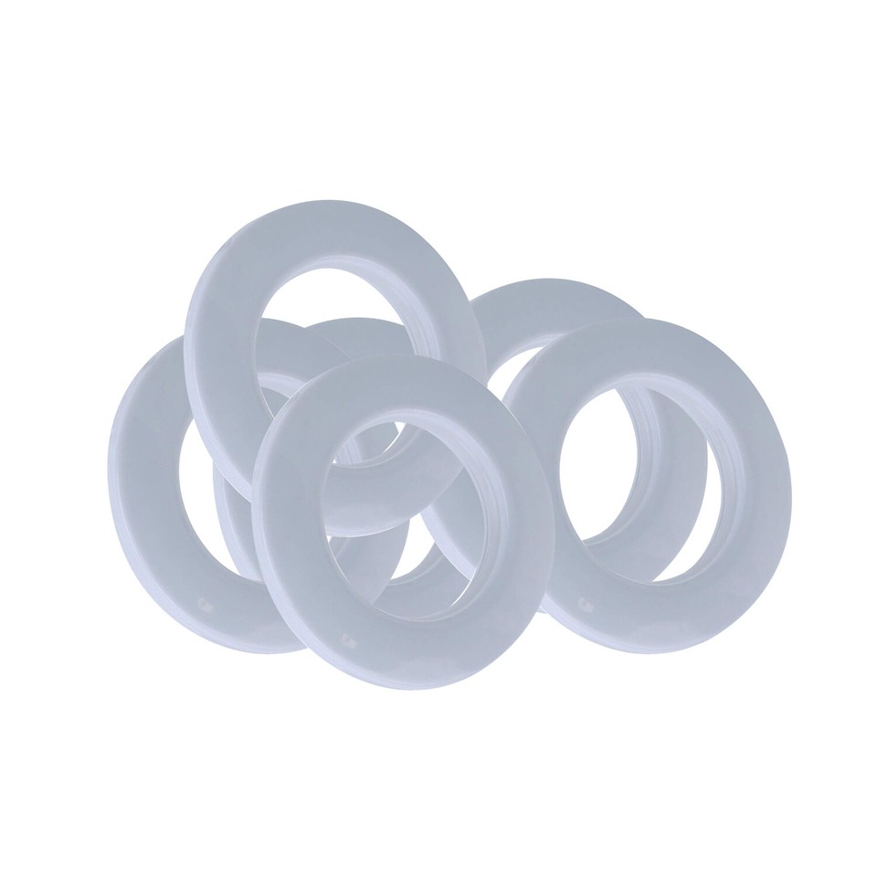 10 Curtain Eyelet Rings Clip Grommet Blinds Drapery Self Sealing 42mm ...