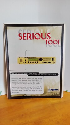 DIGITECH 2112 STUDIO TUBE EFFECTS PROCESSOR - PRINT AD - 11 X 8.5 x3 | eBay