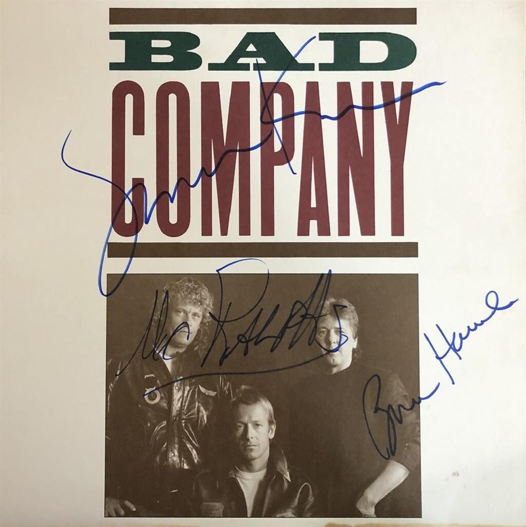 Bad Company- Album Flat Signed By 3 | eBay