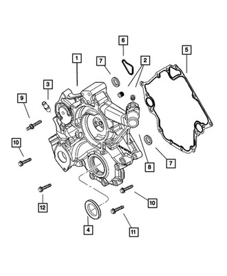 Genuine Mopar Radiator Inlet Hose 52028810AM | eBay