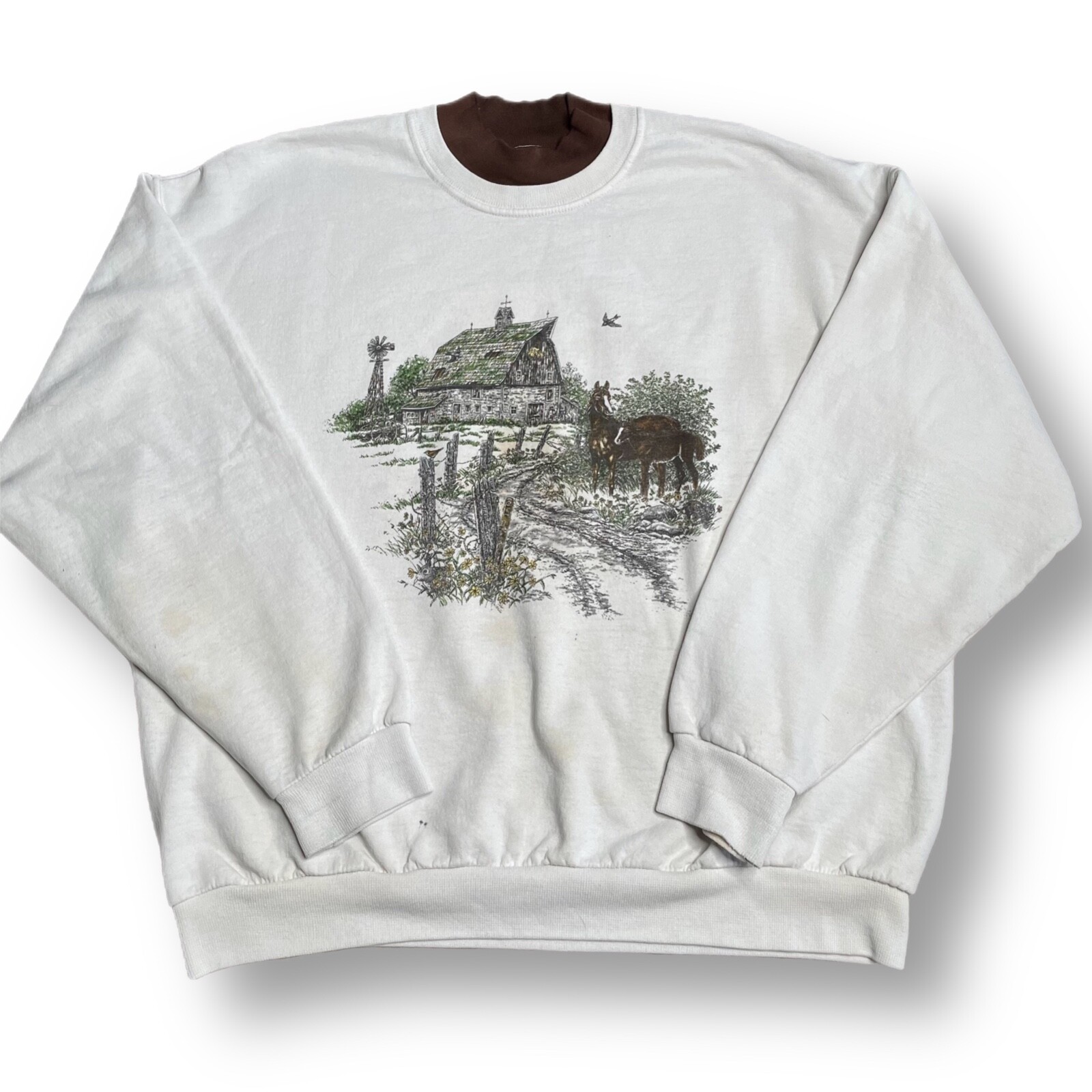 Vintage Endless Designs Country Farm House Crewneck S… - Gem