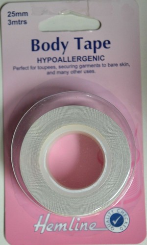 Hemline Body Tape, Hypoallergenic, For Toupees, Garments to Bare Skin ...