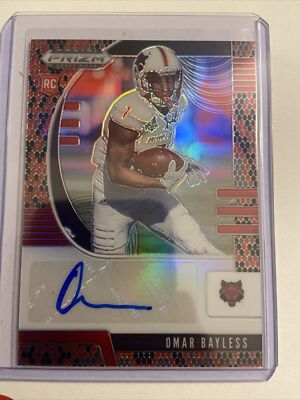 2020 Prizm Draft Picks OMAR BAYLESS Snake Skin Prizm RC Auto | eBay