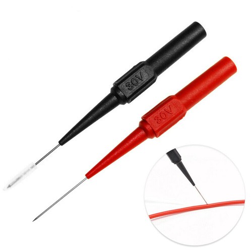 1Pair Multimeter Test Probe Testing Lead Extention Sharp Needle Tip ...