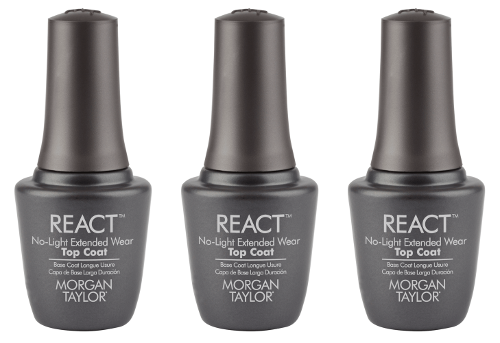 MORGAN TAYLOR REACT No-light Extended Wear TOP Coat .5 oz (NEW/ Pack of ...