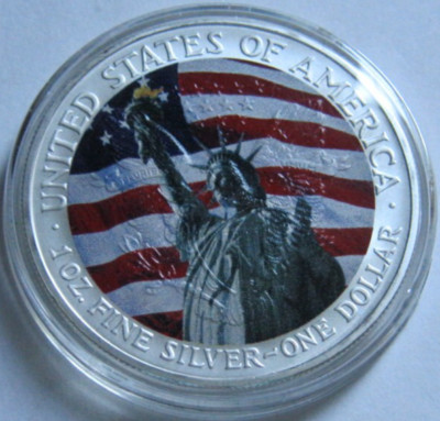 2003 COLORIZED AMERICAN SILVER EAGLE COIN ~The Statue of Liberty~ | eBay