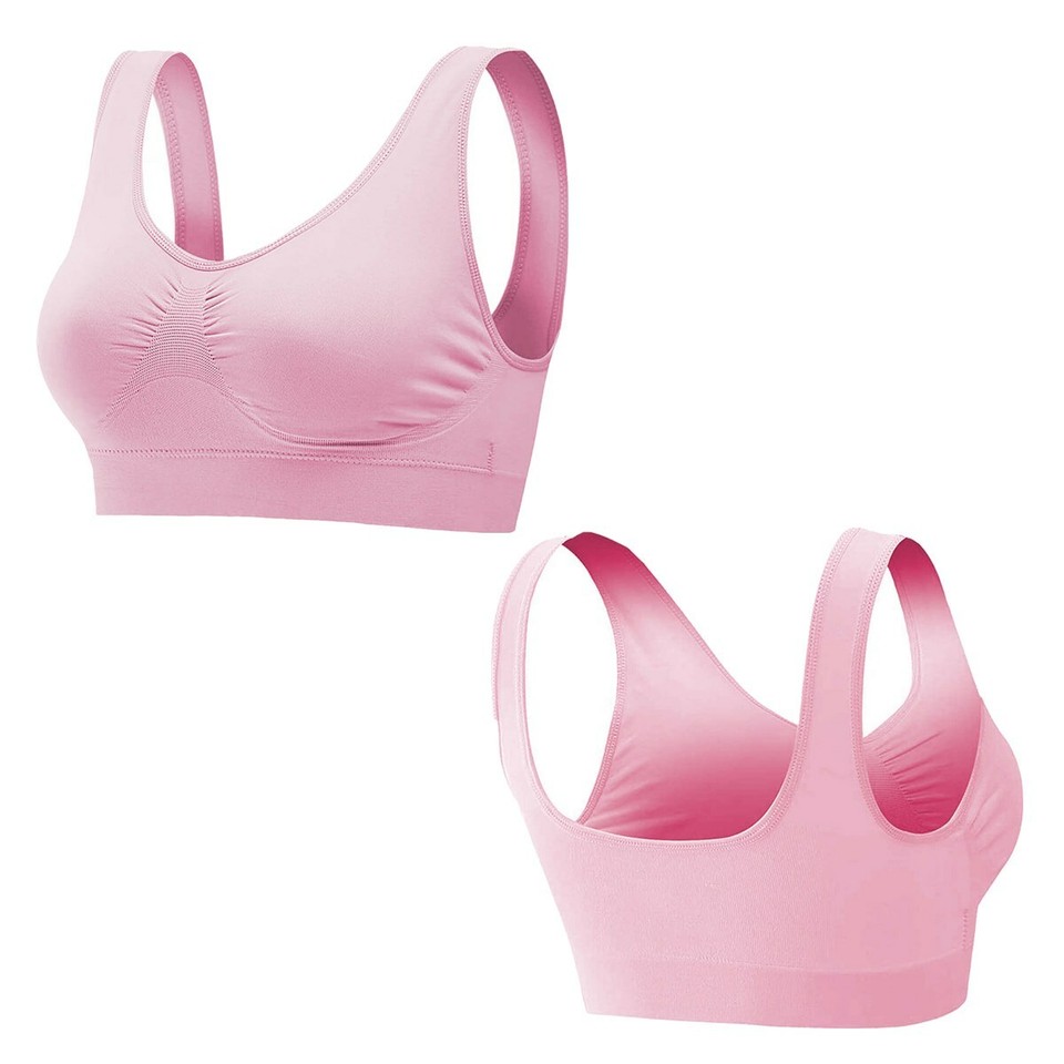 3Pack Sport Bras Seamless Wire Free Weight Support Tank Sports Yoga ...