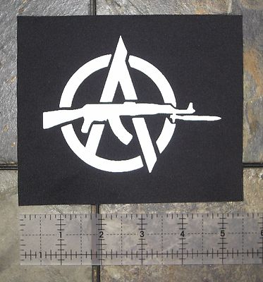 Anti-Government Anarcho Punk Patch Anarchy Human Rights Class War Crass ...