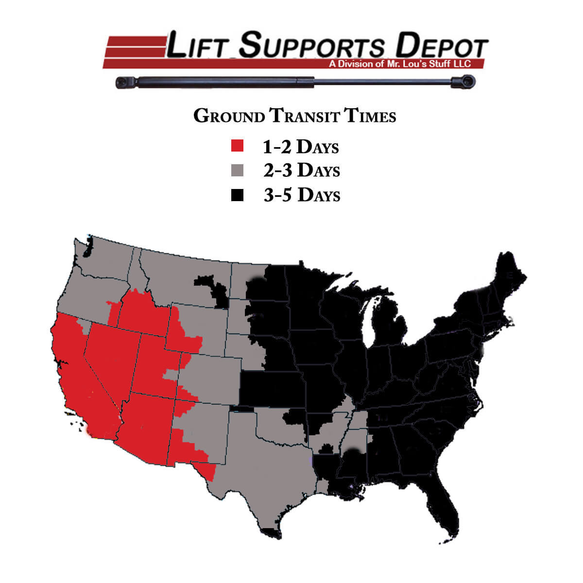 Qty 1 Replaces Case IH 84371064 Lap Bar Assist Gas Strut Lift Support ...