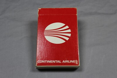 Continental Airlines Playing Cards VINTAGE Open-Used | eBay