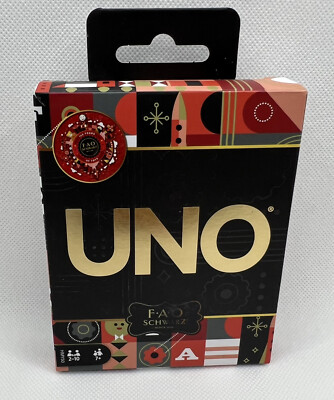 Celebrate 160 Years of FAO Schwarz UNO Card Game Collectors Box Edition ...