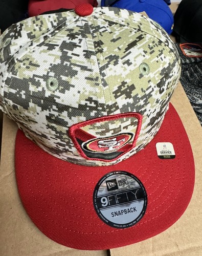 New Era San Francisco 49ers 9Fifty SnapBack Hat Camo Salute Service ...