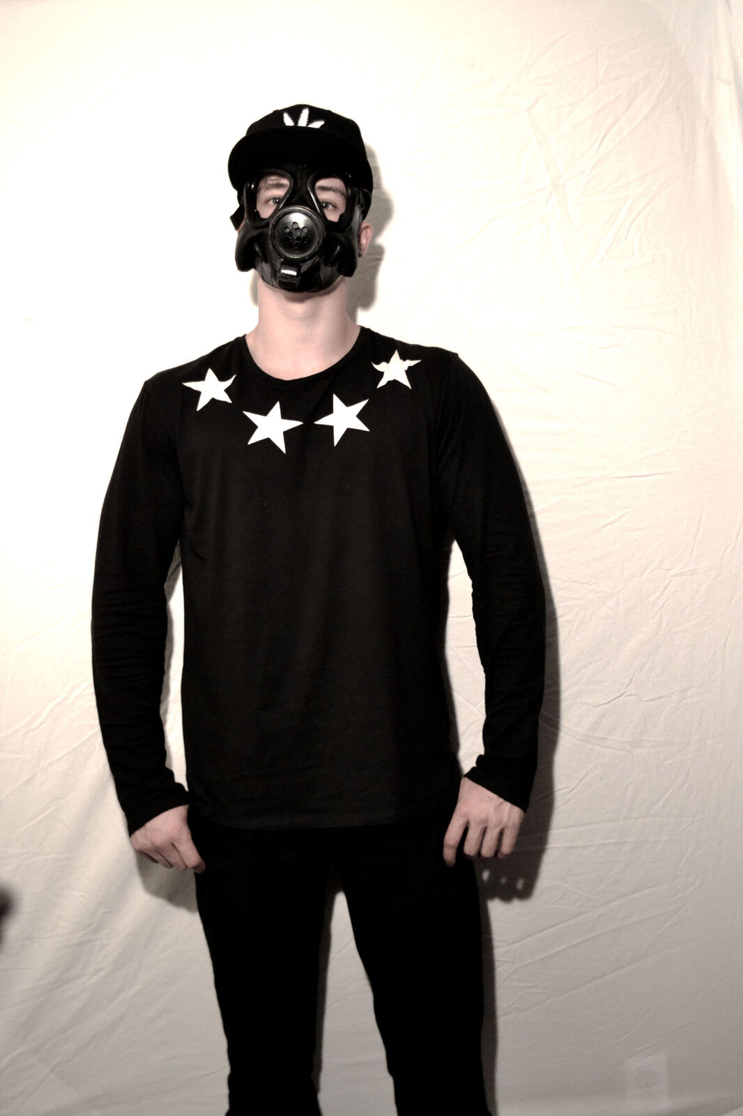 RARE S&S BLVCK BLACK Scale Scvle Element PYREX VISION SATAN YE SHIRT ...