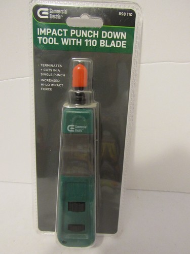 Commercial Electric 898 110 Impact Punch Down Tool with 110 Blade ...