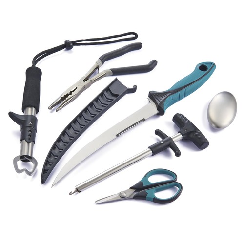 6PCS Fishing Tool Kit, Fishing Pliers, Fish Fillet Knife, Fishing ...