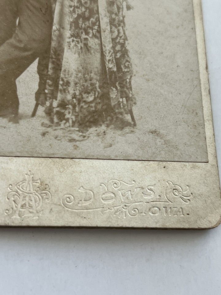 Handsome Man Cabinet Photo Dows Iowa Franklin Wright County | eBay