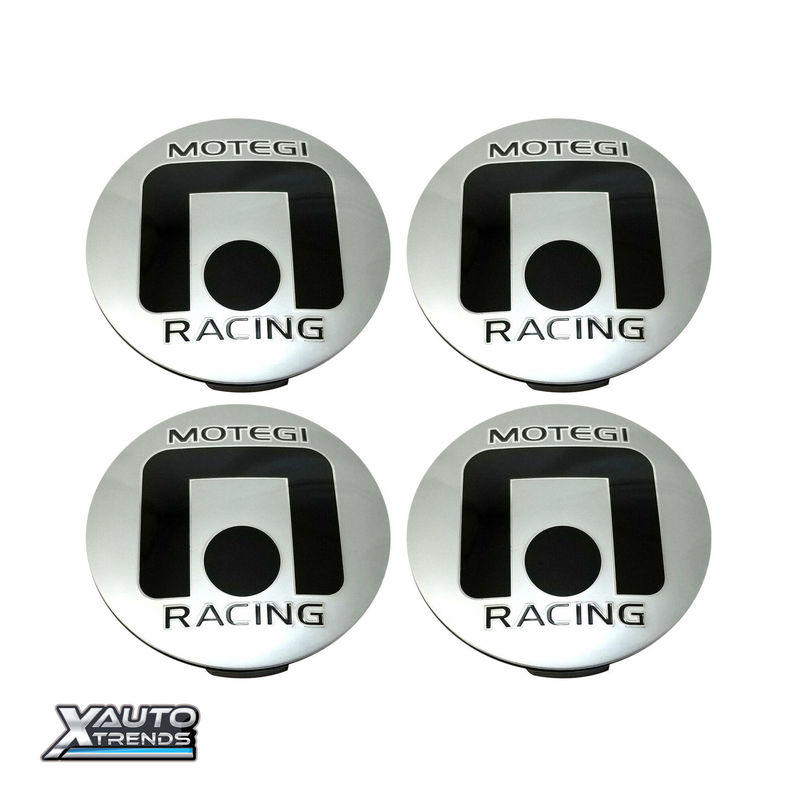 4 x Motegi Racing Wheel Center Cap 2.42'' Silver 2242100003 | eBay