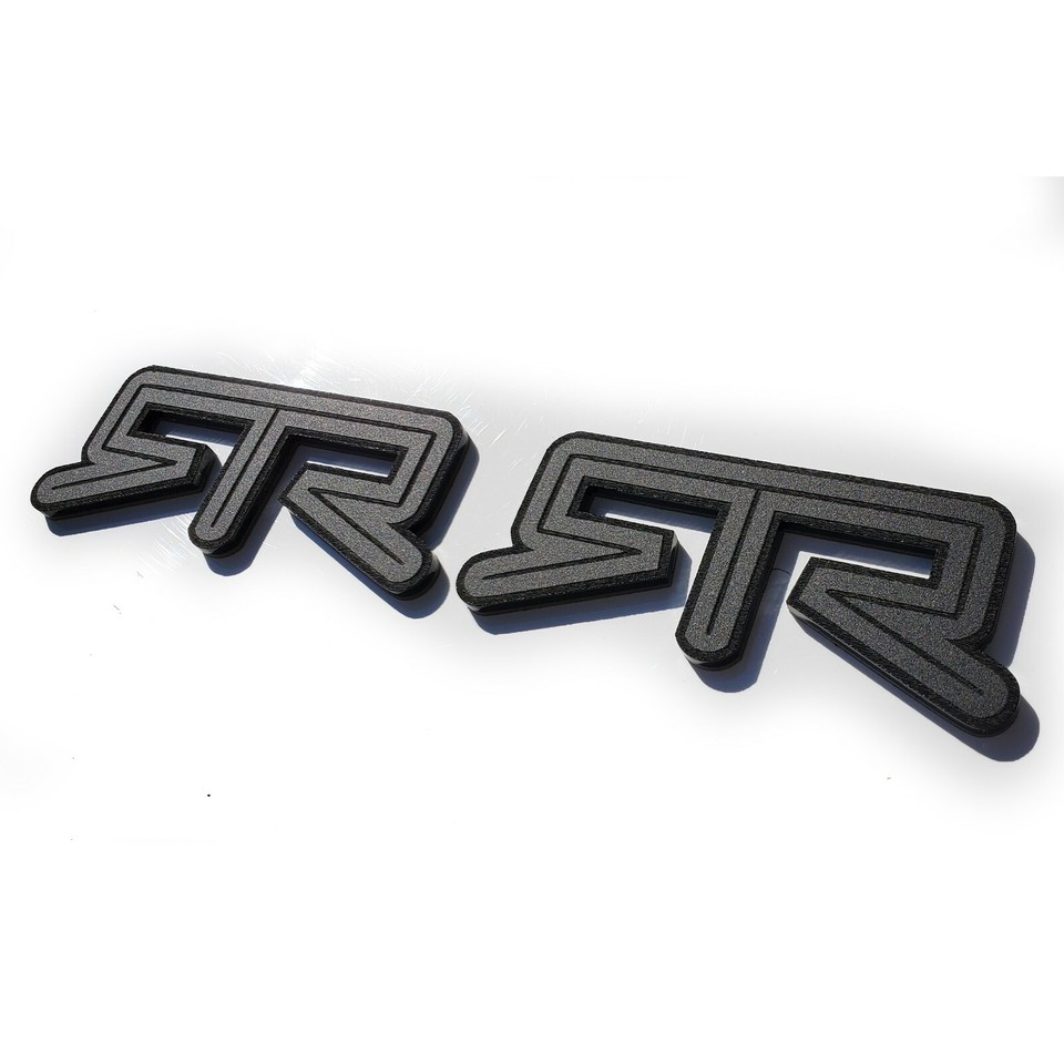 PAIR (2) RTR Fender Emblems Fits FORD MUSTANG Side Badge Nameplate ...