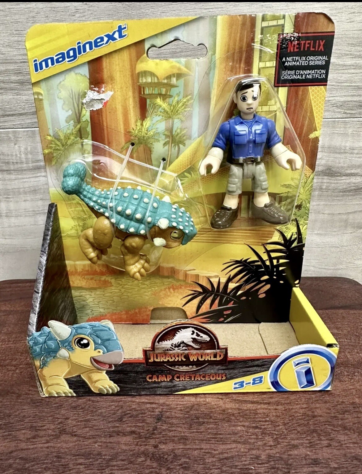 NEW Jurassic World Camp Cretaceous Bumpy & Ben Dinosaurs Fisher Price ...
