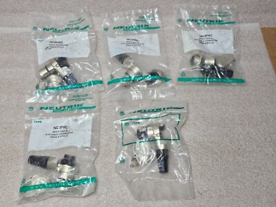 5 Neutrik NC3FRC, 3 Pol Right Angle Female Connector, Nickel Housing ...