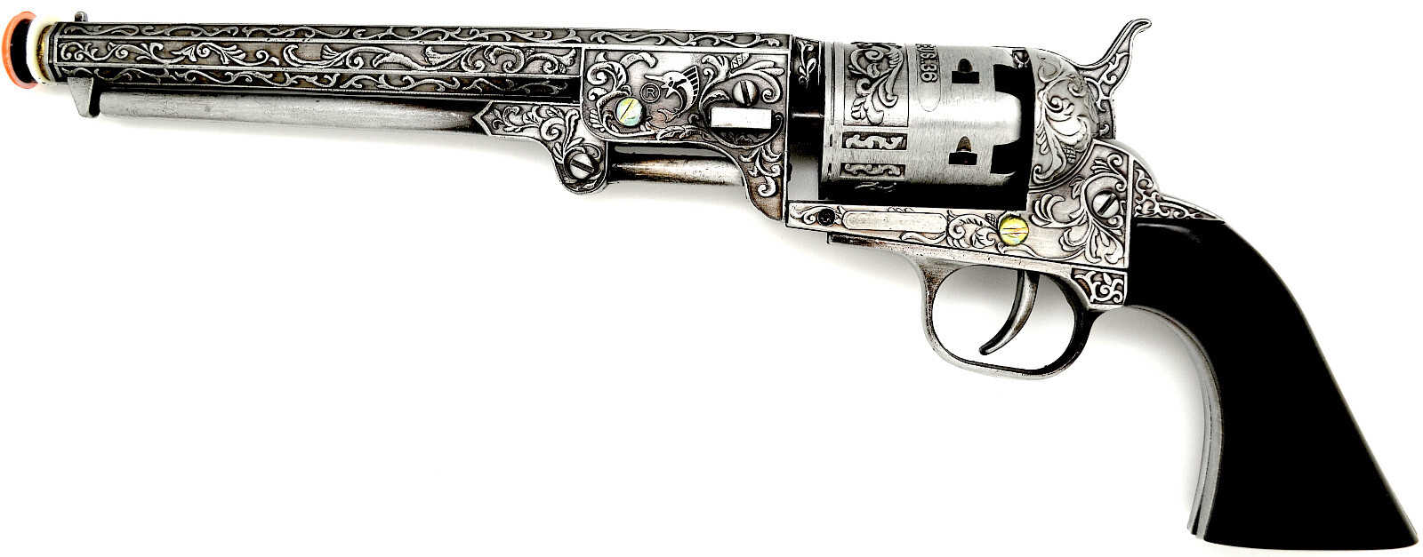 13" New Vintage 1851 COLT NAVY Revolver REPLICA Pistol GUN Silver Prop ...