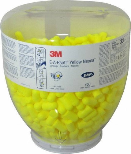 E-A-Rsoft Disposable 33dB Earplug, Neon Yellow, 400 Pairs | eBay