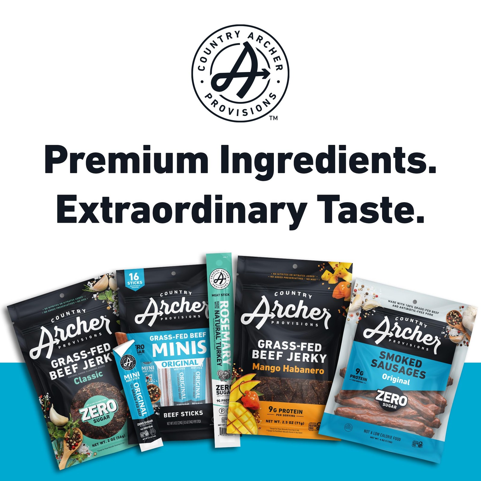 Mini Beef Jerky Sticks Bulk - Grass Fed, Gluten Free, Paleo, Keto Snack ...