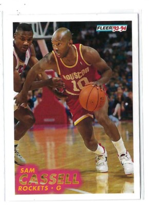 1993-94 Fleer Sam Cassell - Houston Rockets | eBay