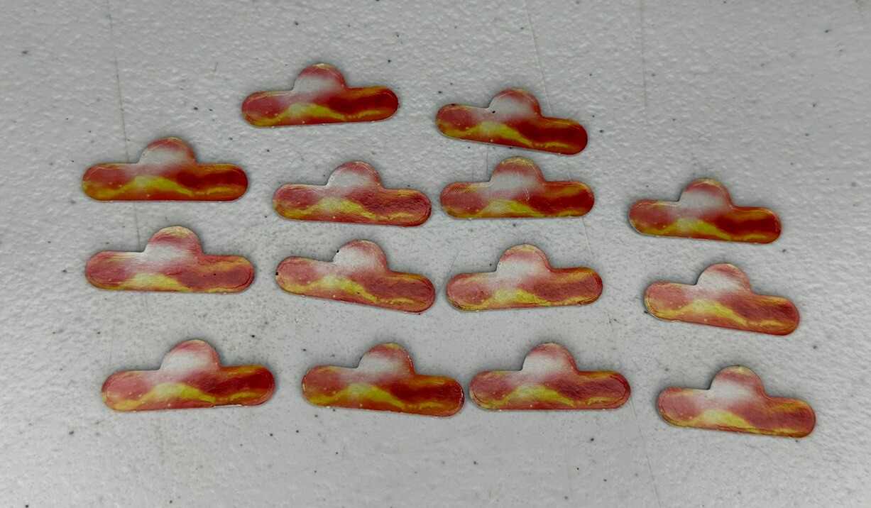 Unpunched Skeletor Backing Tabs, Lot Of 14 - Masters Of The Universe ...