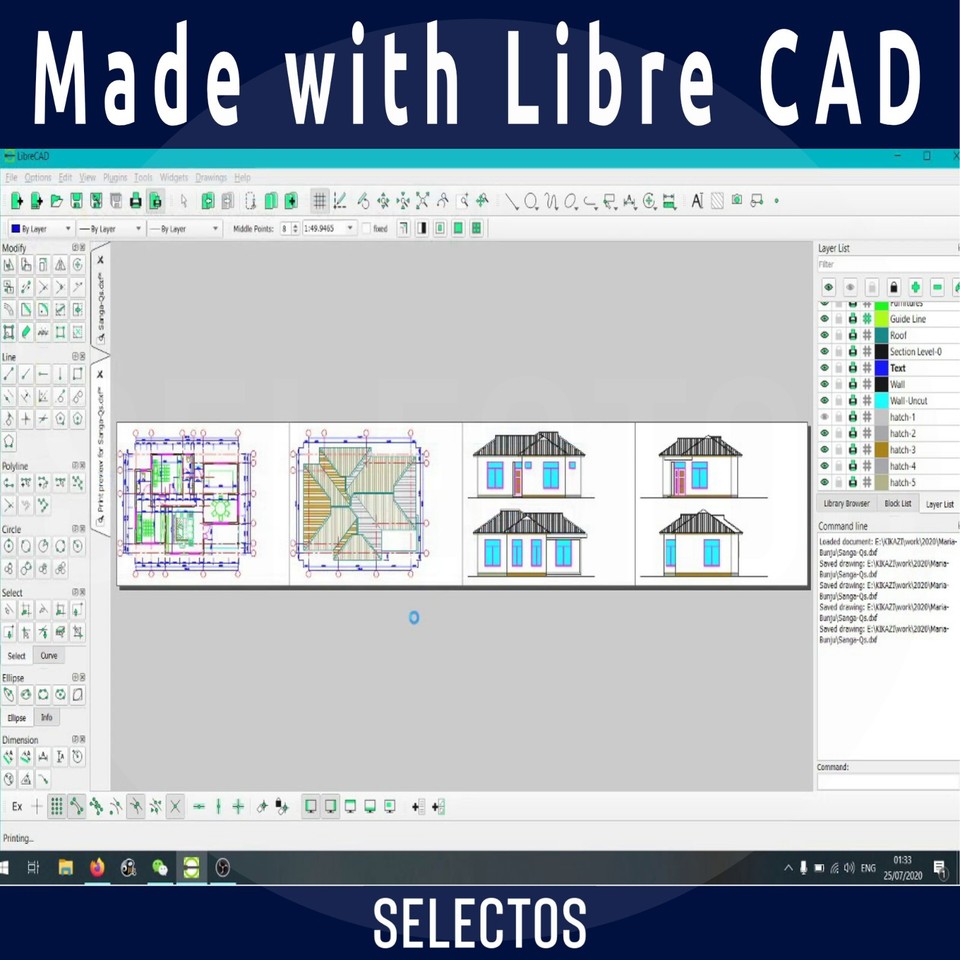 2026 Libre CAD 2D Design Software CD for Windows & Mac + PDFs Install ...