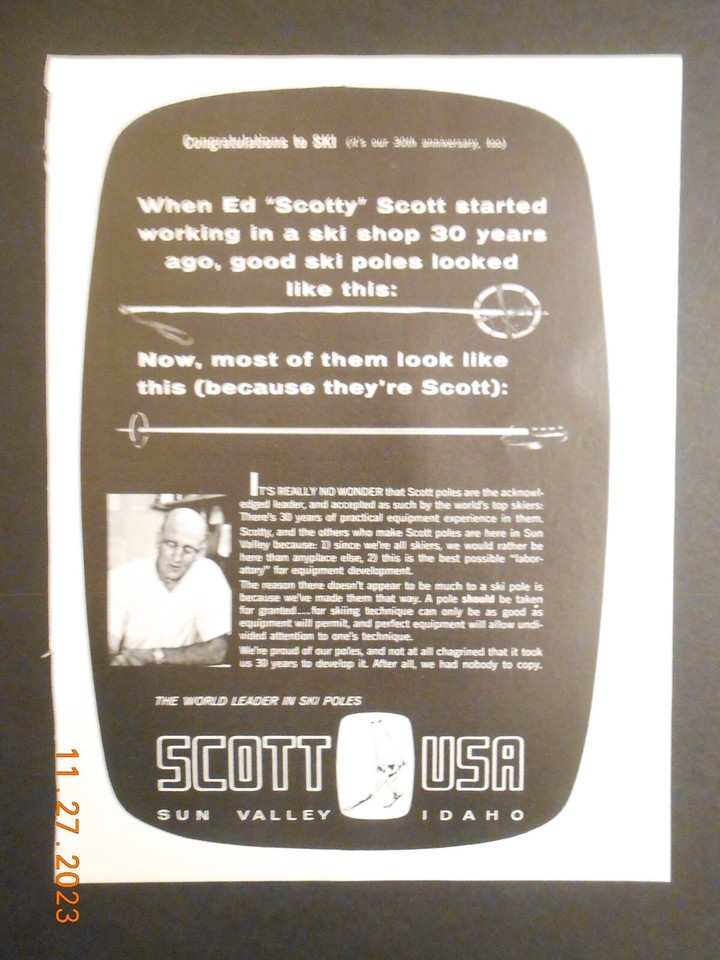 1966 Sugarbush Valley Ski Resort downhill skiing Vermont AD Sun Valley ...