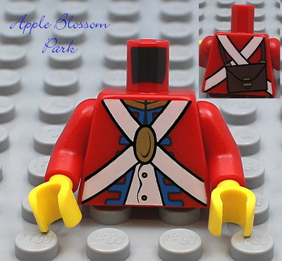 NEW Lego Pirates Imperial Red SOLDIER MINIFIG TORSO - Boy Uniform ...