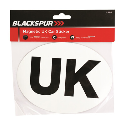 Magnetic UK Car Sticker Oval Sign Badge GB Plate Europe Travel Car Van ...