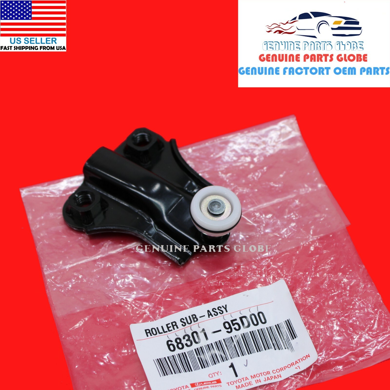 OEM Toyota 6830195D00 Roller ASSY Slide Door Upper 68301-95d00 for sale ...