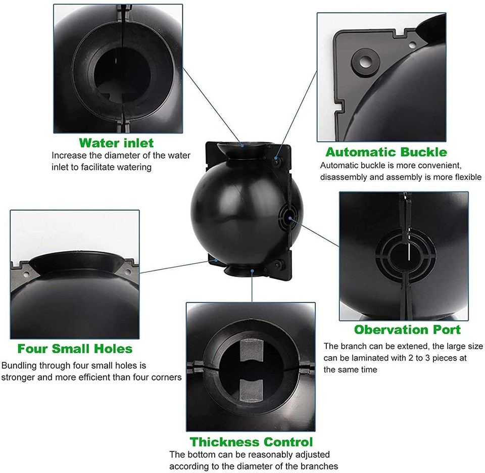 2/4/6/10 PCS Plant Rooting Device Grow Graft Box High Pressure ...