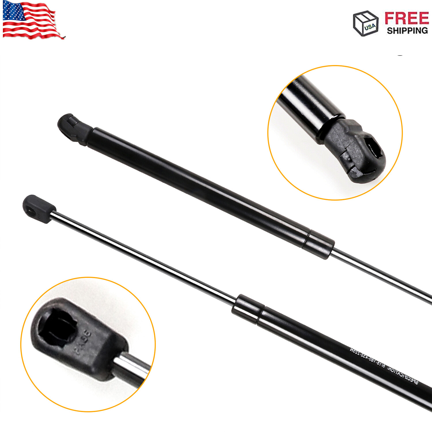 2PCS Front Hood Struts Gas Springs Supports Shocks For Ford Bronco 2021 ...