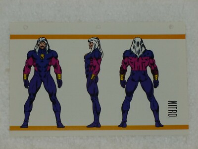 NITRO - Character Info - MARVEL BIO SHEET - Heroes & Villains RARE Card ...