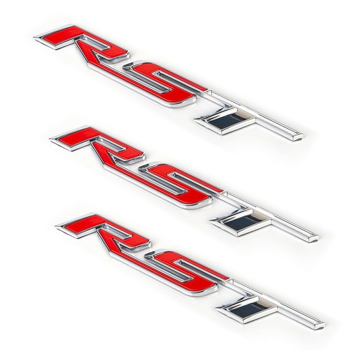 3Pcs RST Tailgate Emblem OEM GM Chevrolet Silverado Tahoe Yukon SUV Red ...