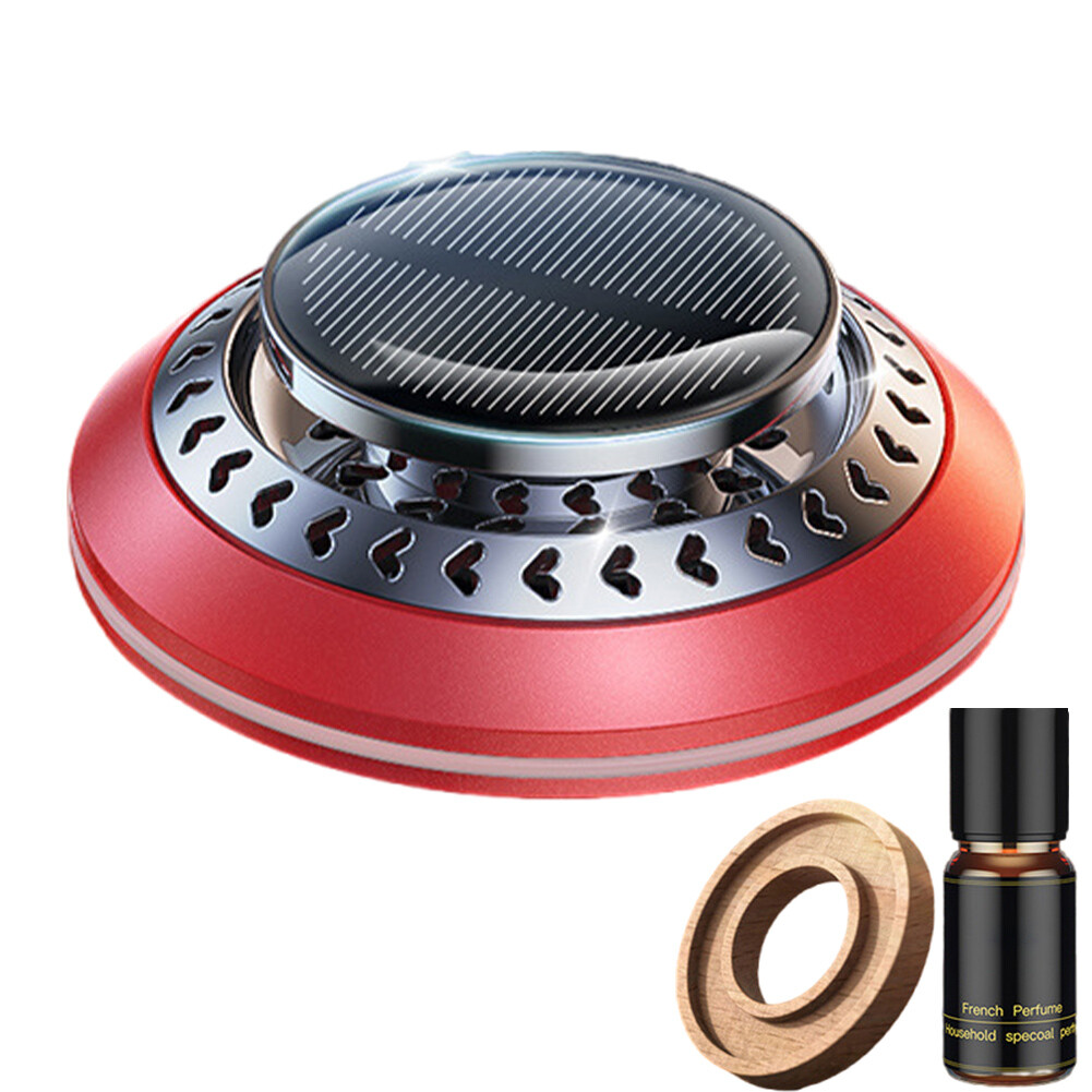 Solar Powered Car Rotating Aromatherapy Diffuser Creative Car Perfume ...
