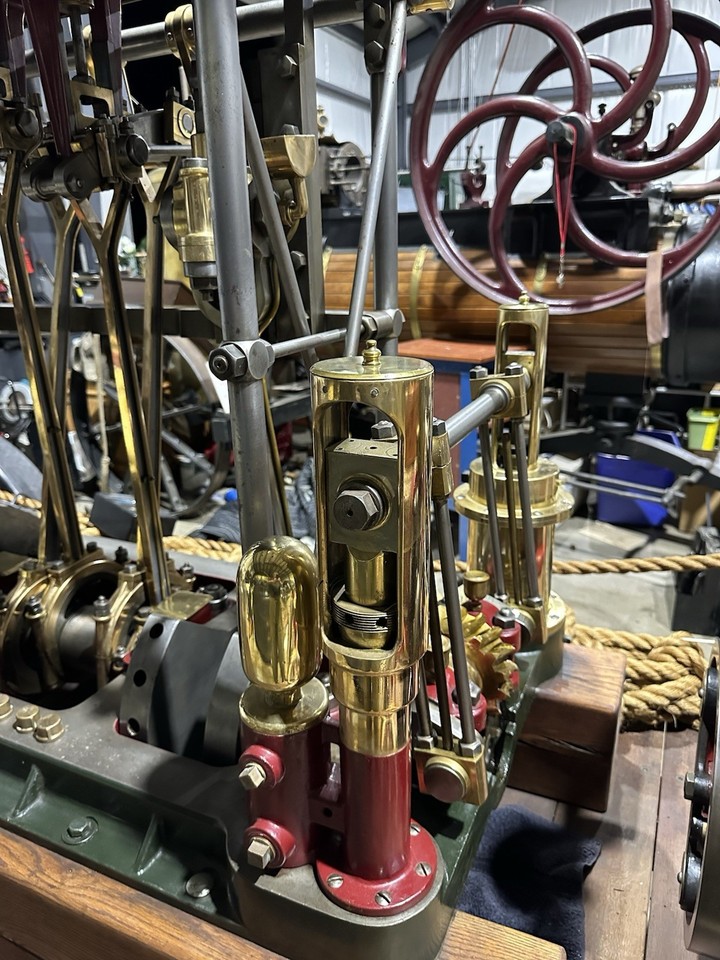 1889 FORE RIVER COMPOUND STEAM MARINE ENGINE W HULL ACCESSORIES & LIGHT ...