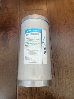 Aquasure Fortitude V Series Sediment/Carbon/Zinc Filter AF-SCZ-25HFS 25 ...