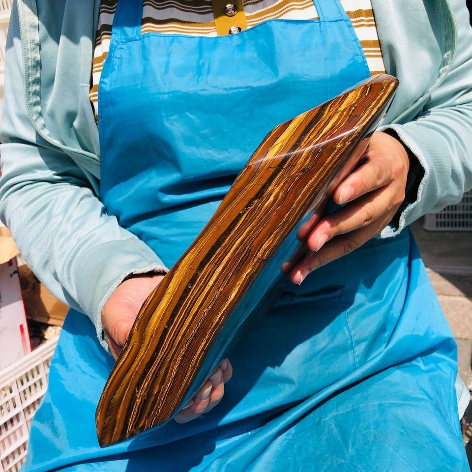 8.71LB Natural tiger's-eye rough raw stone rockspecimen madagascar ...