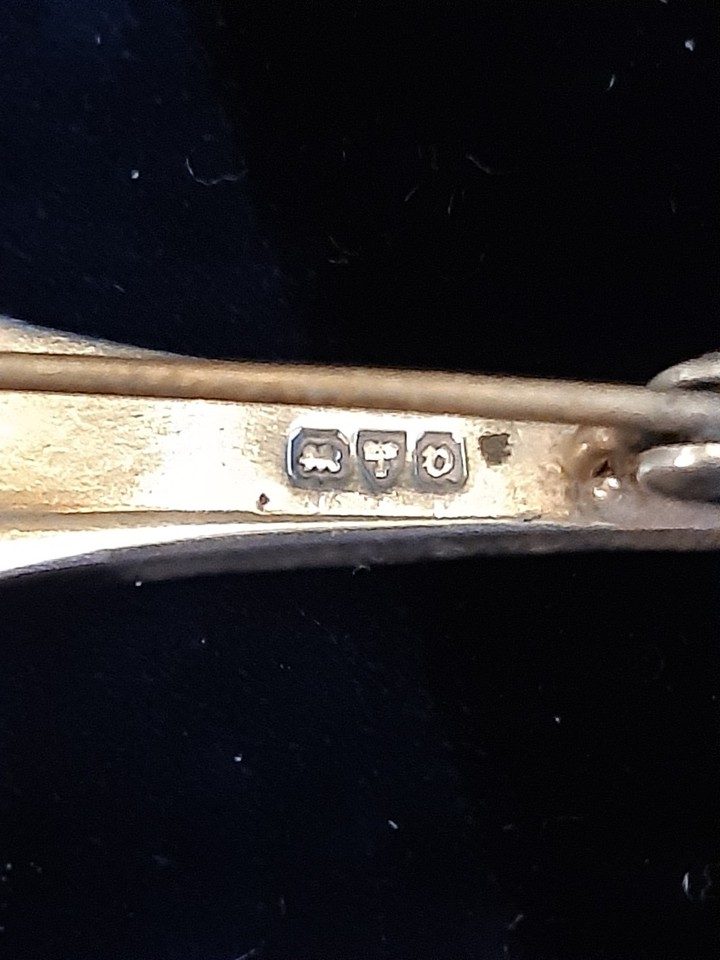 Hallmarked Alexander Ritchie Iona Sterling Silver Viking Long Boat Bar ...