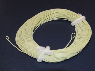 FLY LINE Weight Forward Floating 7WT Loops at each end, Moss Green 100 ...