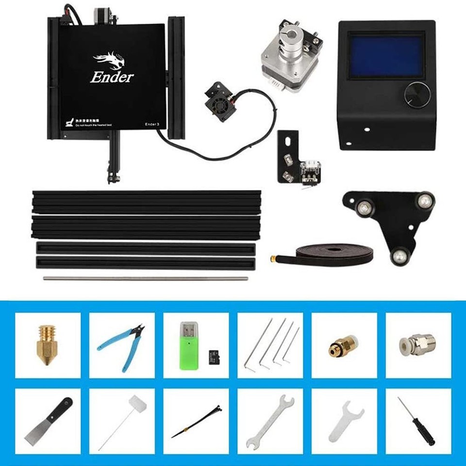 Creality Ender 3 3D Printer with Resume Printing All Metal Frame FDM ...