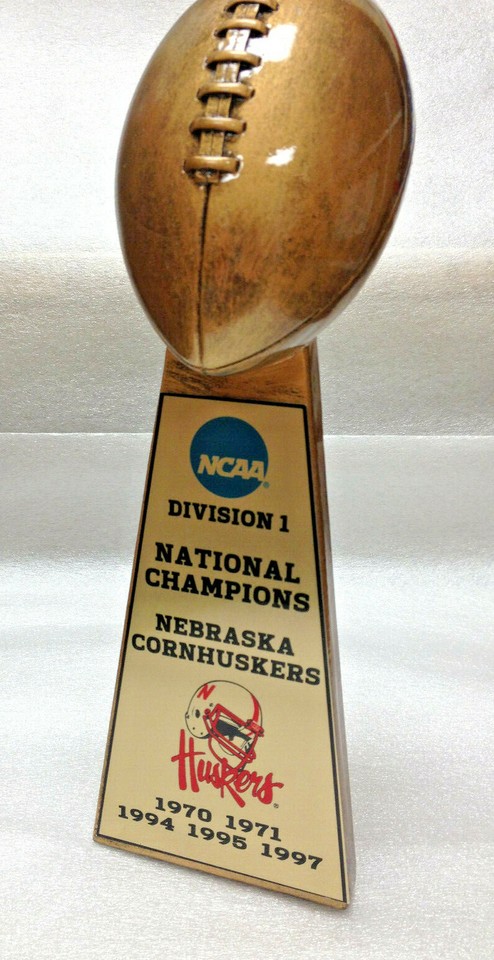 10" NEW UNIVERSITY OF NEBRASKA CORNHUSKERS NCAA FOOTBALL CHAMPIONSHIP ...