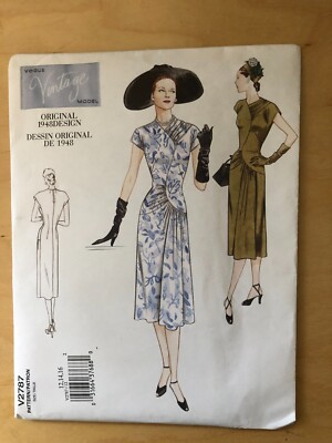 Vogue Original Design Pattern V2787 - Misses' Dress, Sz 12-16 | eBay