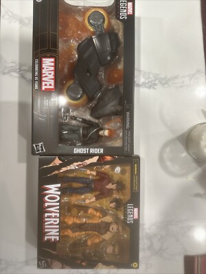 Marvel Legends Sabertooth 2 Pack Ghost Rider With Motorcycle 85 Years ...