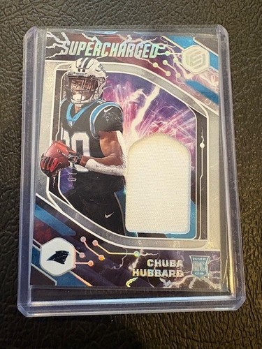2021 Elements Chuba Hubbard Supercharged Silver Patch Rookie RC /47 ...